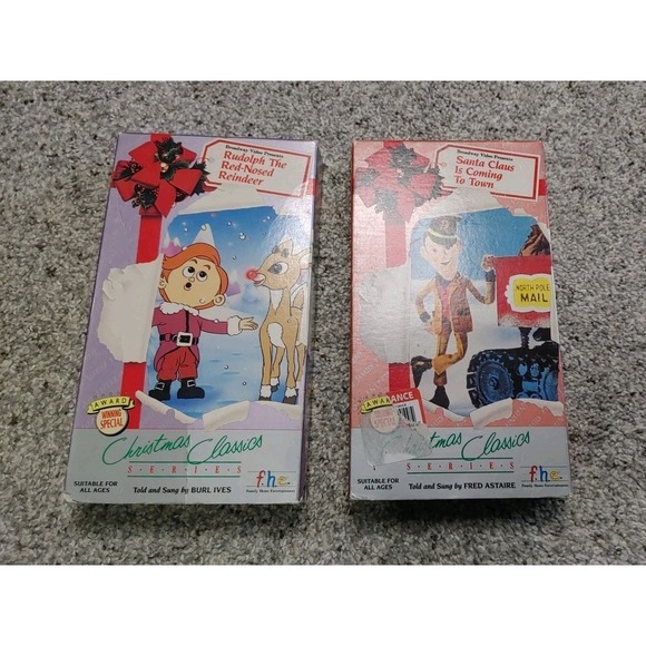 Portable Audio & Video | Fhe Vhs Lot Christmas Classics Series Santa ...